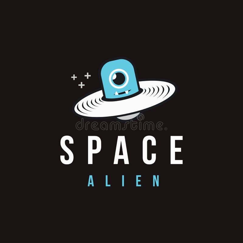 Fun Space Alien Spaceship Logo Icon Stock Vector - Illustration of ...