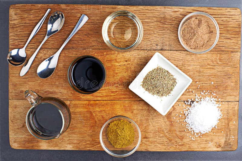 The Fun is in the Spice. High Angle Studio Shot of a Variety of Spices ...