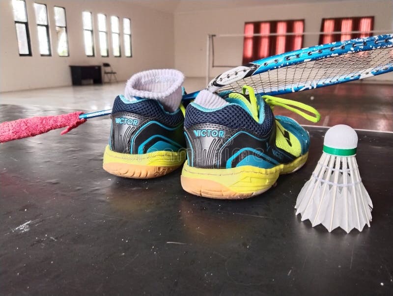 Fun Sport Happy is Playing Badminton Editorial Stock Image - Image of ...