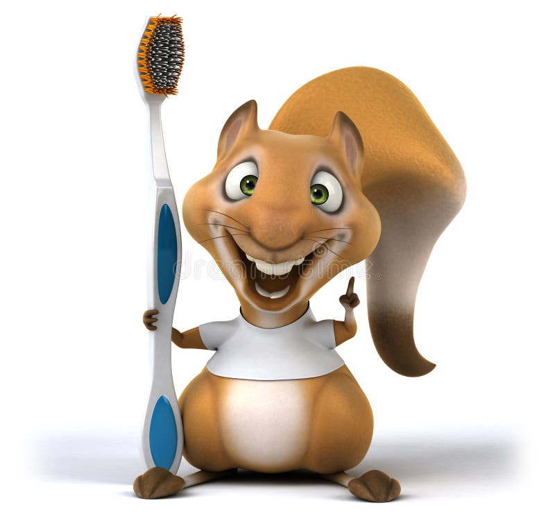 Fun squirrel stock illustration. Illustration of teeth - 54389391