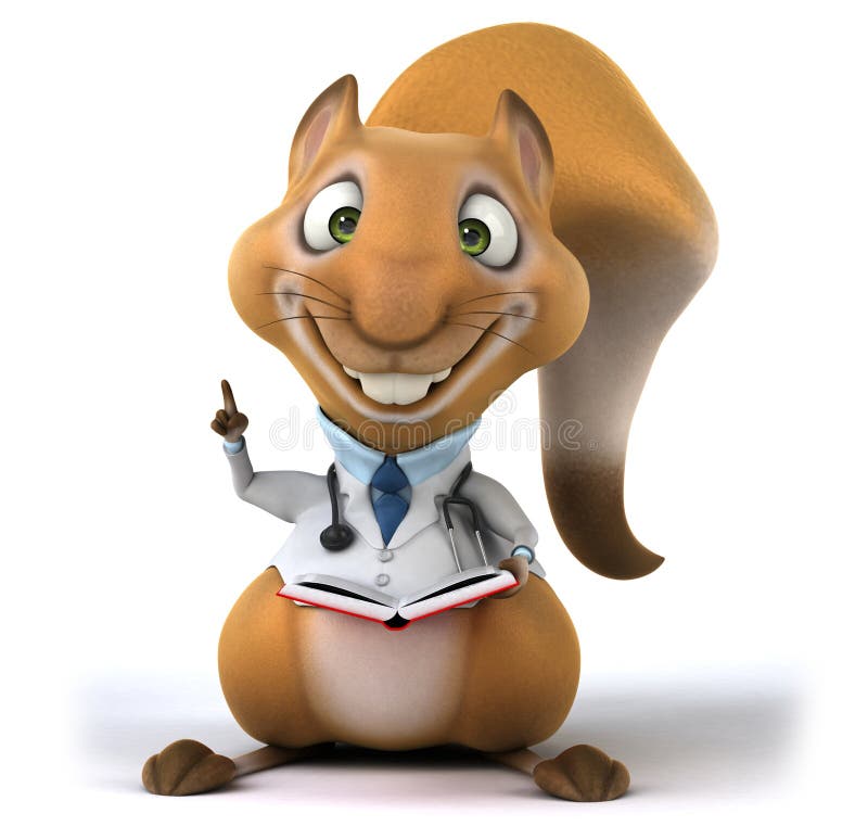Fun squirrel stock illustration. Illustration of teaching - 56608322