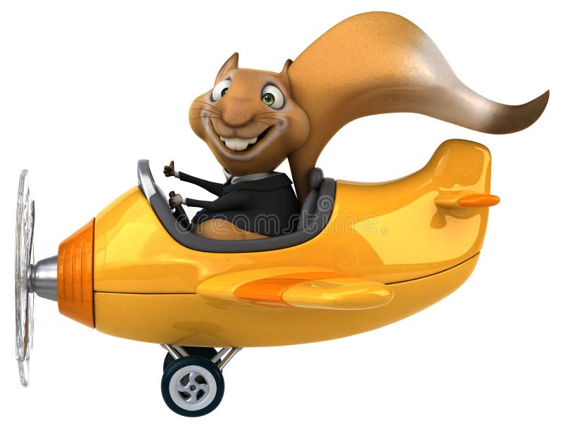 Squirrel Airplane Stock Illustrations – 158 Squirrel Airplane Stock ...