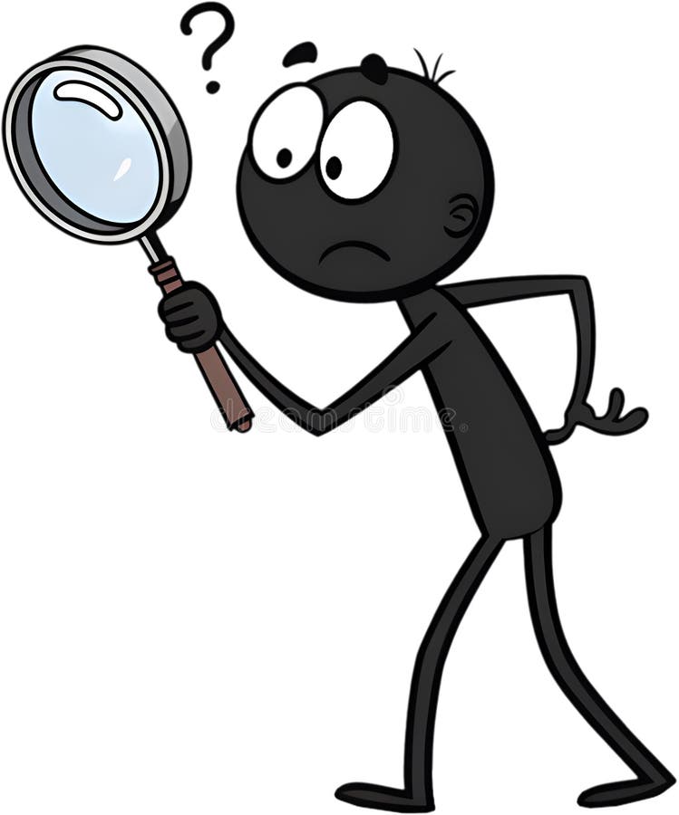 Fun Stick Figure Design with Playful Pose. Stock Illustration ...