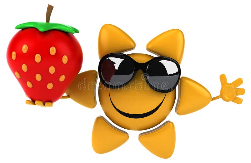 Fun sun stock illustration. Illustration of humor, sunglasses - 55375927