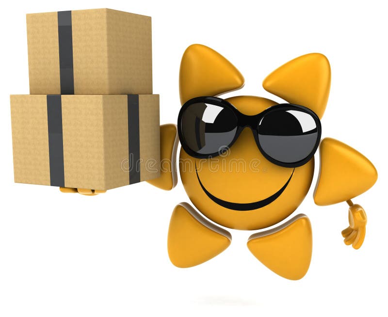 Fun sun stock illustration. Illustration of isolated - 64855170