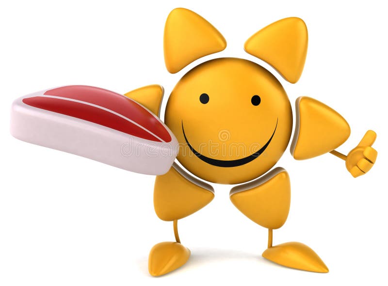 Fun sun stock illustration. Illustration of humor, view - 69087794