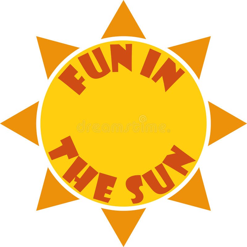 Fun in the Sun stock illustration. Illustration of sunshine - 189918027