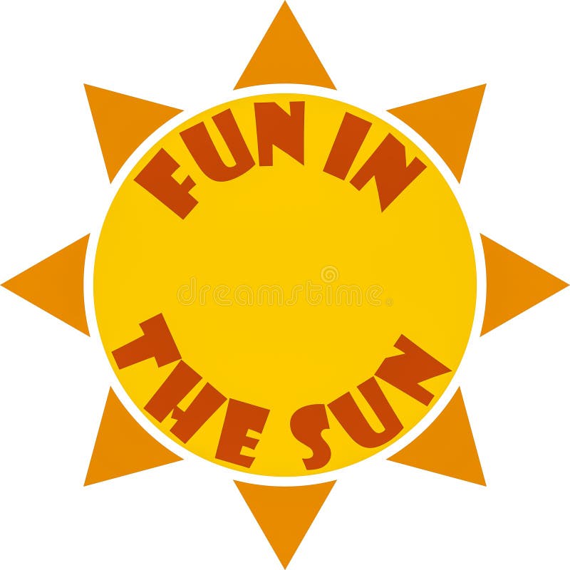 Fun in the Sun stock illustration. Illustration of graphic - 189918042