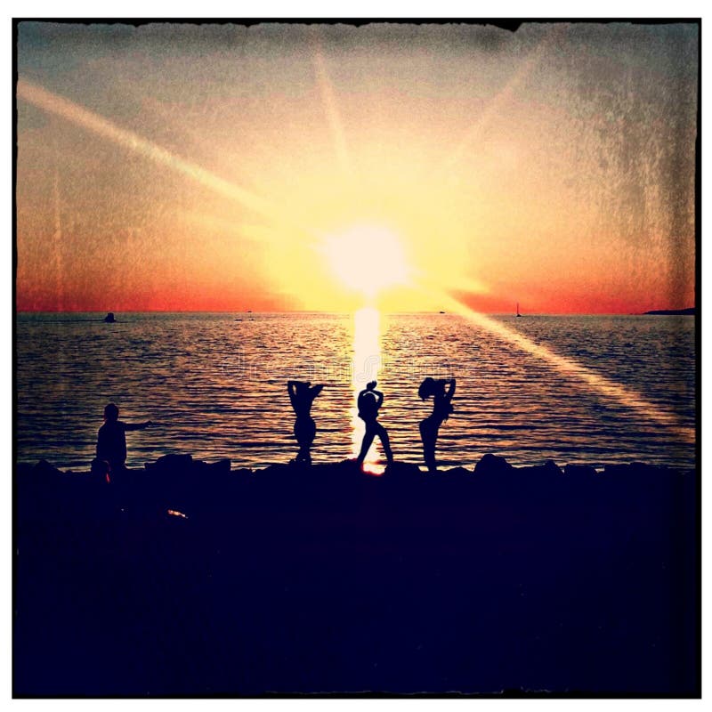 Fun in the Sun stock photo. Image of sunset, beach, summer - 152430104