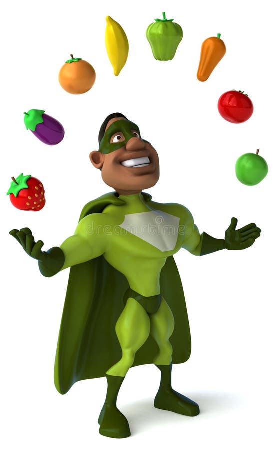 Fun superhero stock illustration. Illustration of hero - 46335160