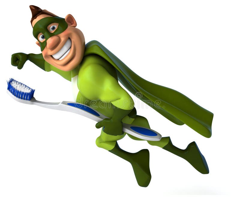 Superhero Toothbrush Stock Illustrations – 337 Superhero Toothbrush ...