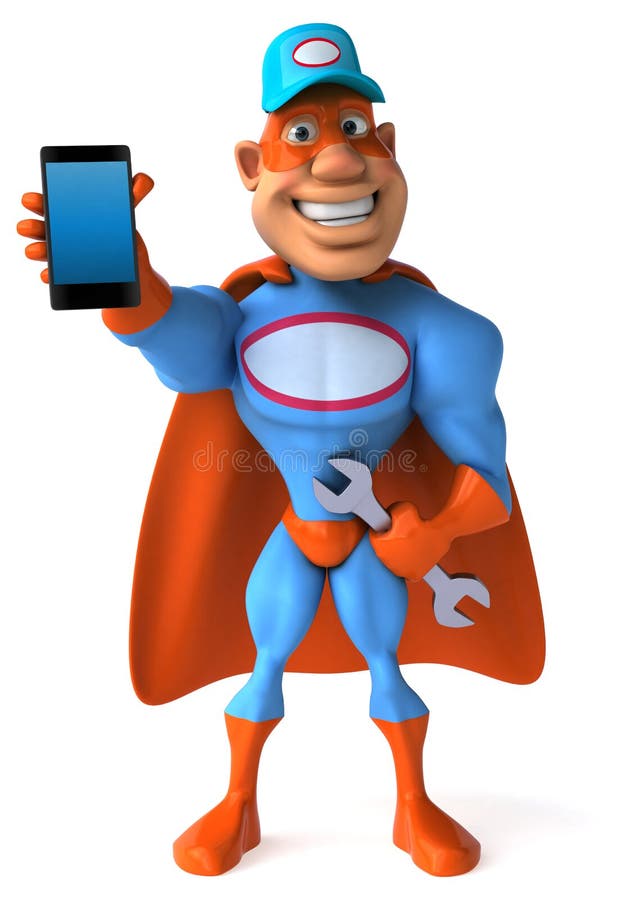 Superhero handyman guy stock vector. Illustration of flight - 72110744