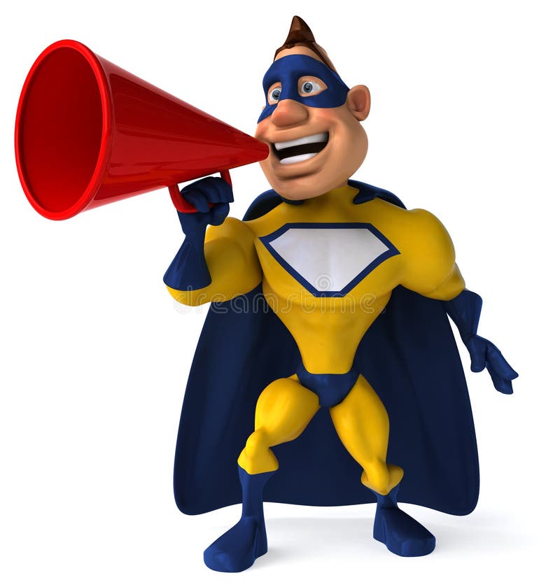 Fun superhero stock illustration. Illustration of superhero - 50154421