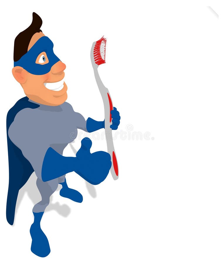 Superhero Toothbrush Stock Illustrations – 331 Superhero Toothbrush ...