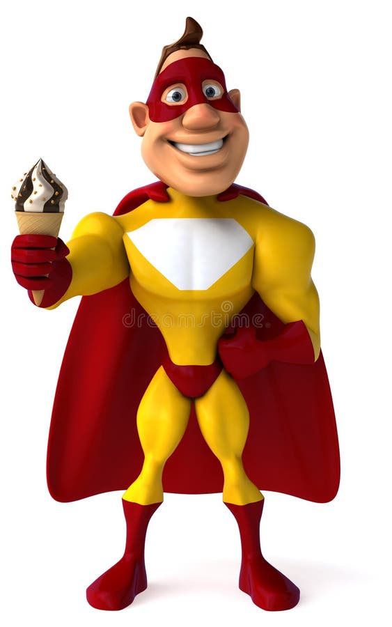 Fun superhero stock illustration. Illustration of superhero - 50840590