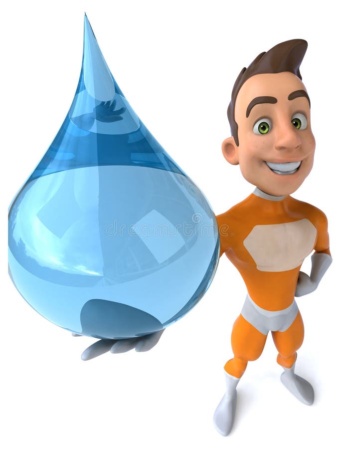 Fun superhero stock illustration. Illustration of body - 50858874