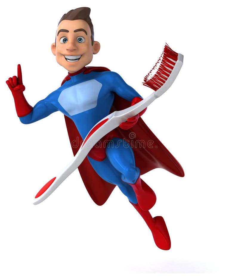 Superhero Toothbrush Stock Illustrations – 383 Superhero Toothbrush ...