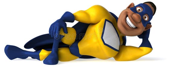 Fun superhero stock illustration. Illustration of macho - 55499947