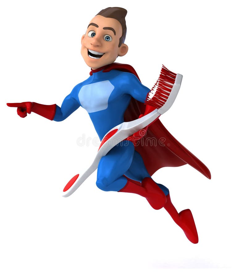 Superhero Toothbrush Stock Illustrations – 337 Superhero Toothbrush ...