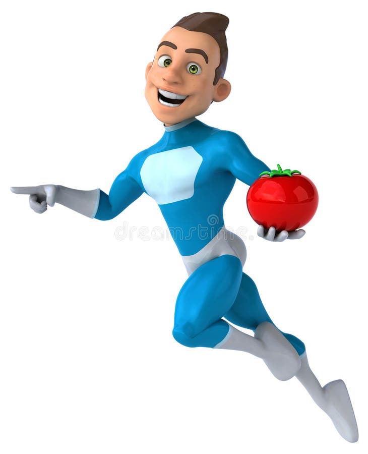 Fun superhero stock illustration. Illustration of speed - 57300477
