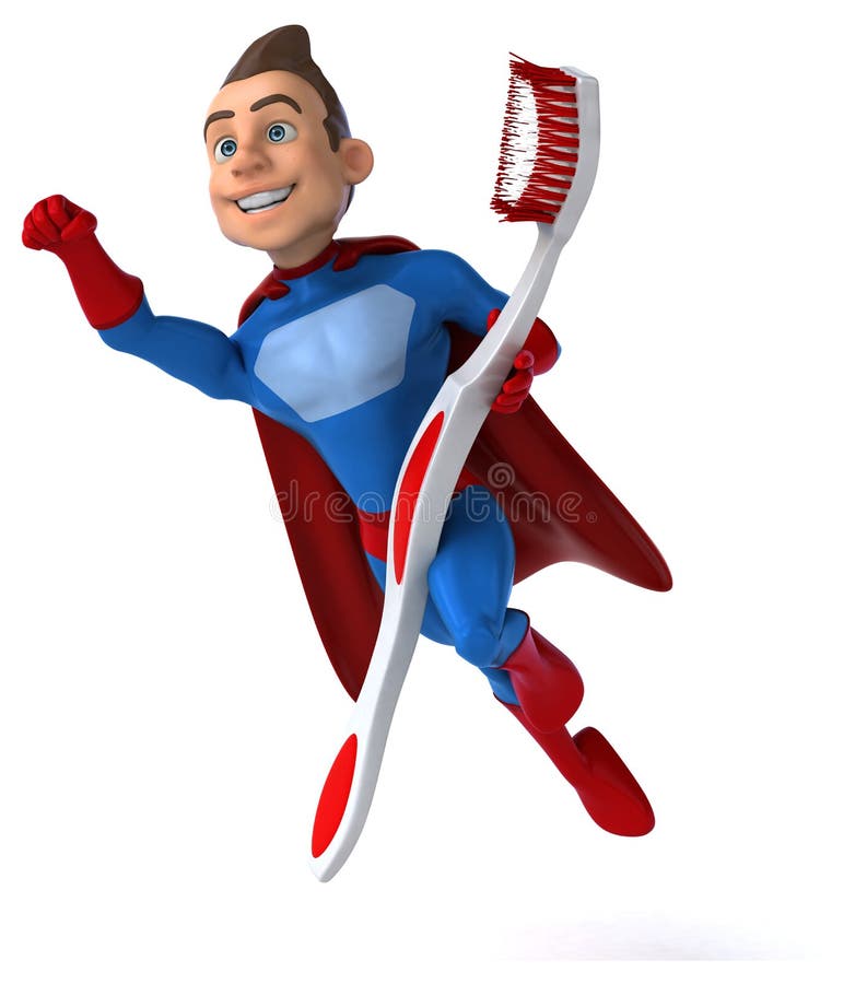 Superhero Toothbrush Stock Illustrations – 337 Superhero Toothbrush ...