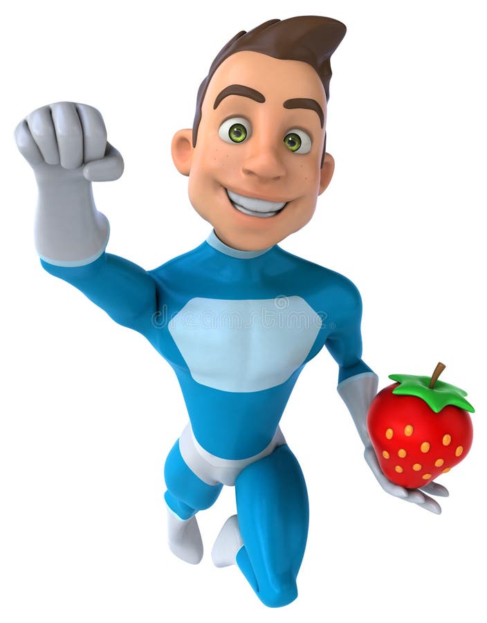 Fun superhero stock illustration. Illustration of smiling - 66124692