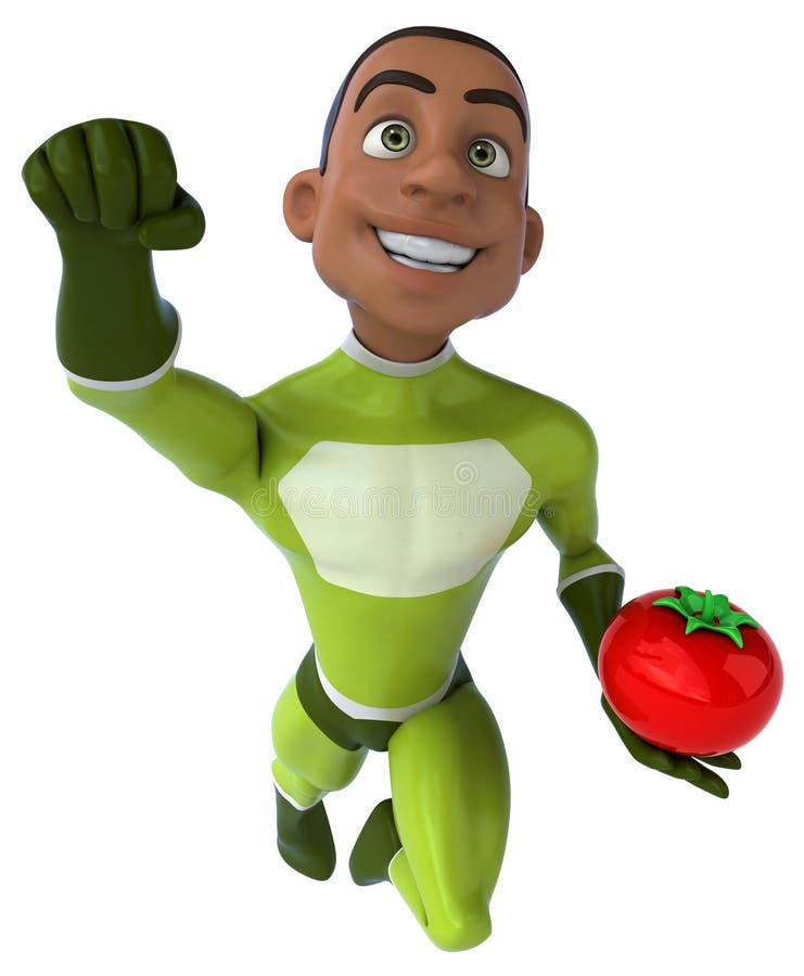 Fun superhero stock illustration. Illustration of muscular - 71604610