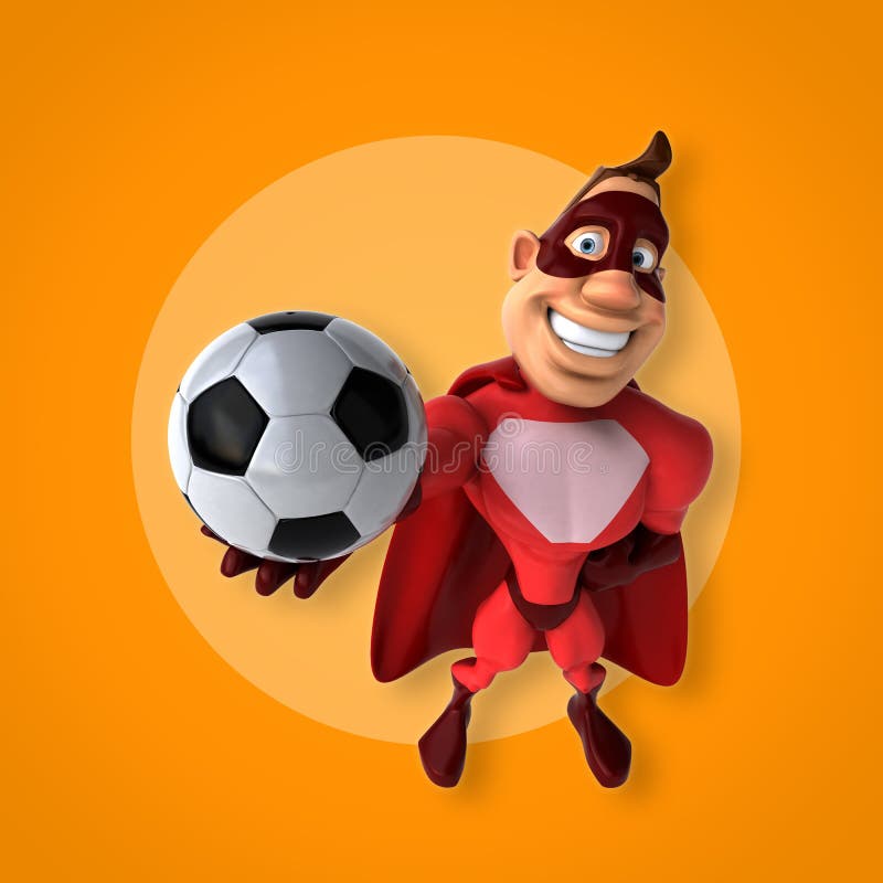 Fun superhero stock illustration. Illustration of exercise - 72920721