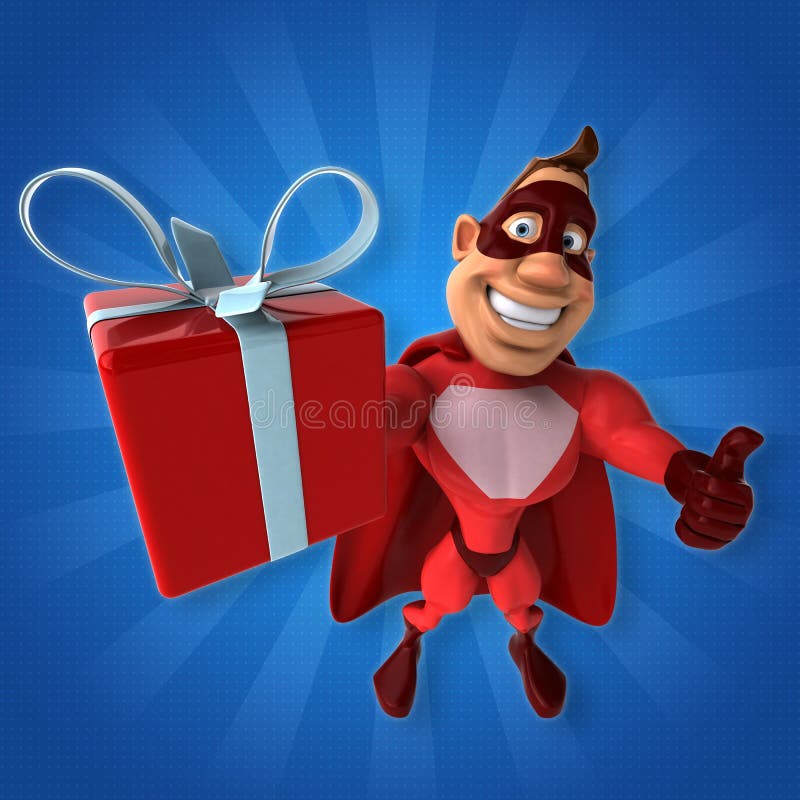 Fun superhero stock illustration. Illustration of body - 72920908