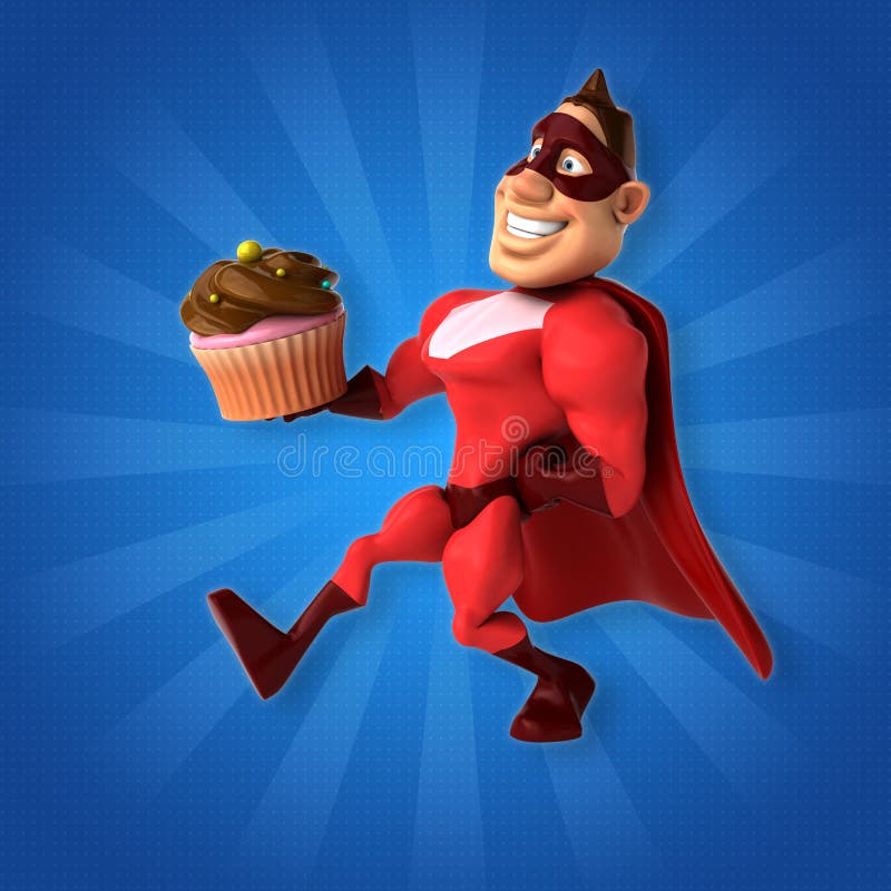 Fun superhero stock illustration. Illustration of speed - 76178569