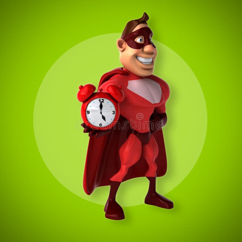 Fun superhero stock illustration. Illustration of cartoon - 76178747