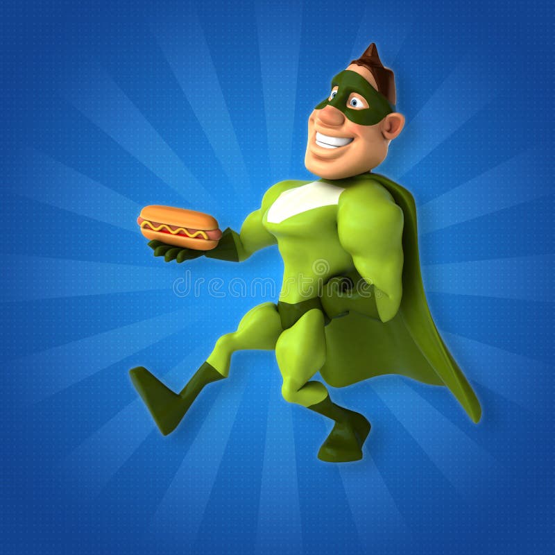 Fun superhero stock illustration. Illustration of people - 76179102