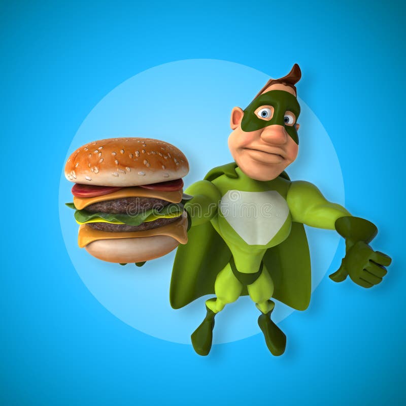 Fun superhero stock illustration. Illustration of cool - 76179321