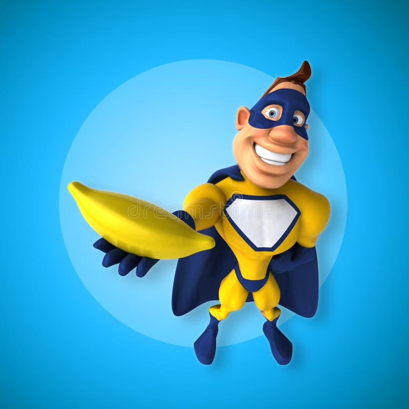 Fun superhero stock illustration. Illustration of body - 76179828