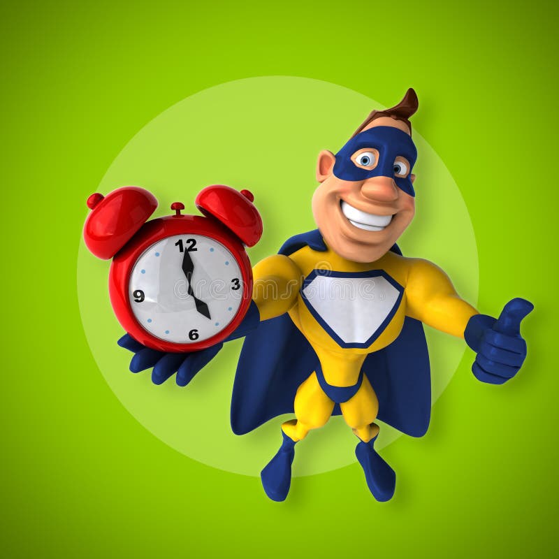 Fun superhero stock illustration. Illustration of hero - 76180207