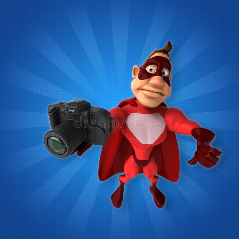 Fun superhero stock illustration. Illustration of superhero - 77529628