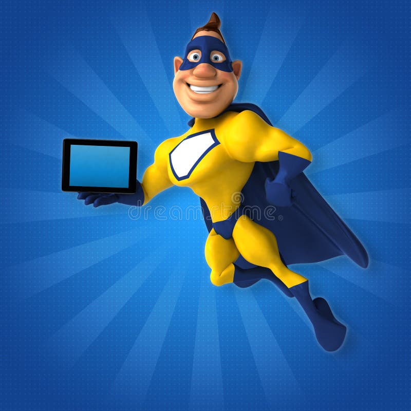 Fun superhero stock illustration. Illustration of build - 77529904