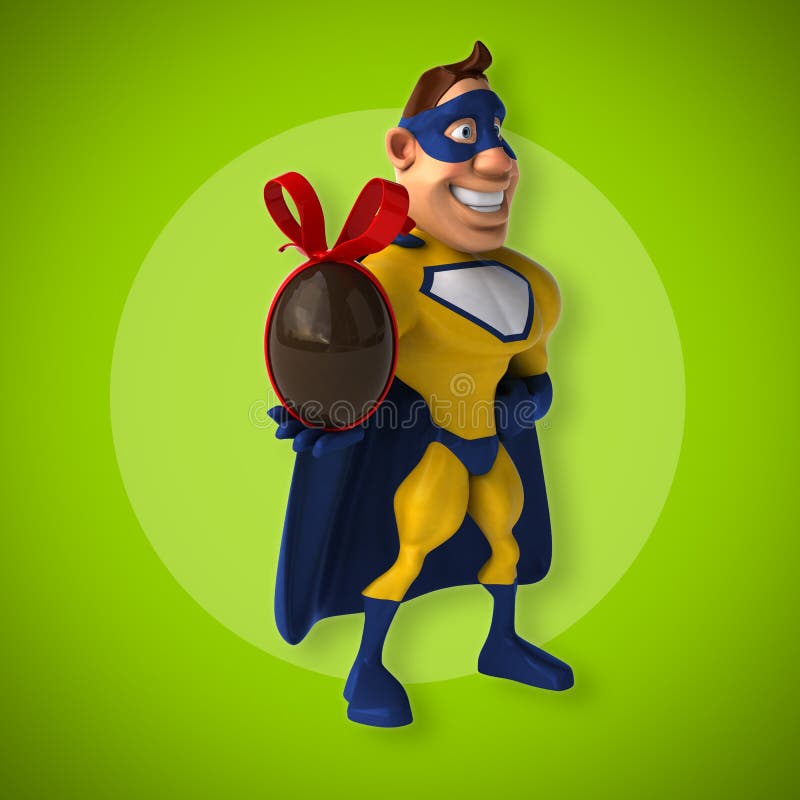 Fun superhero stock illustration. Illustration of super - 77529949