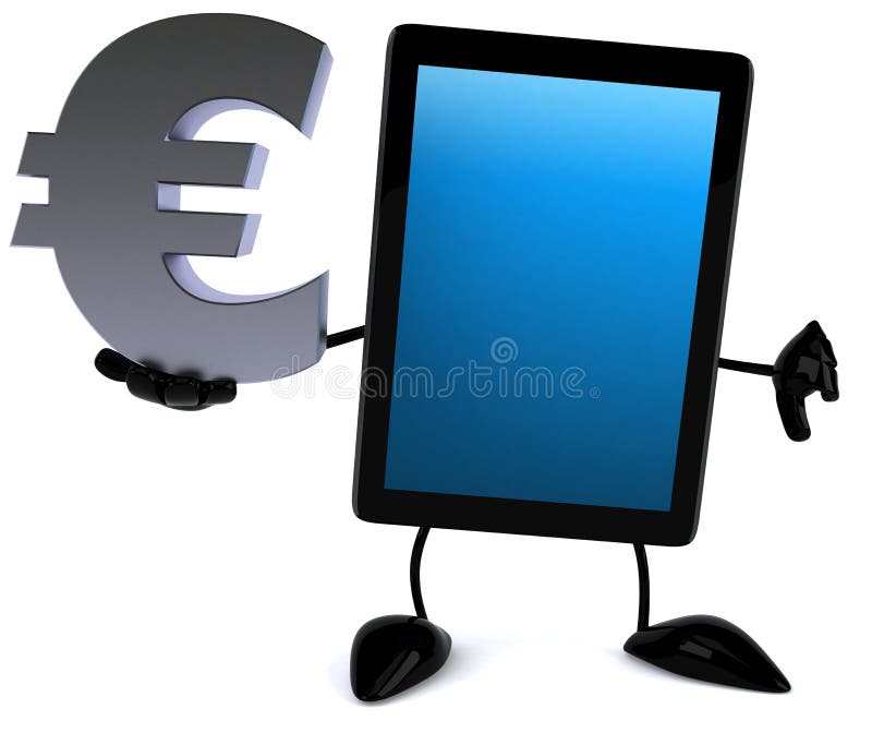 Fun tablet stock illustration. Illustration of personal - 45721258