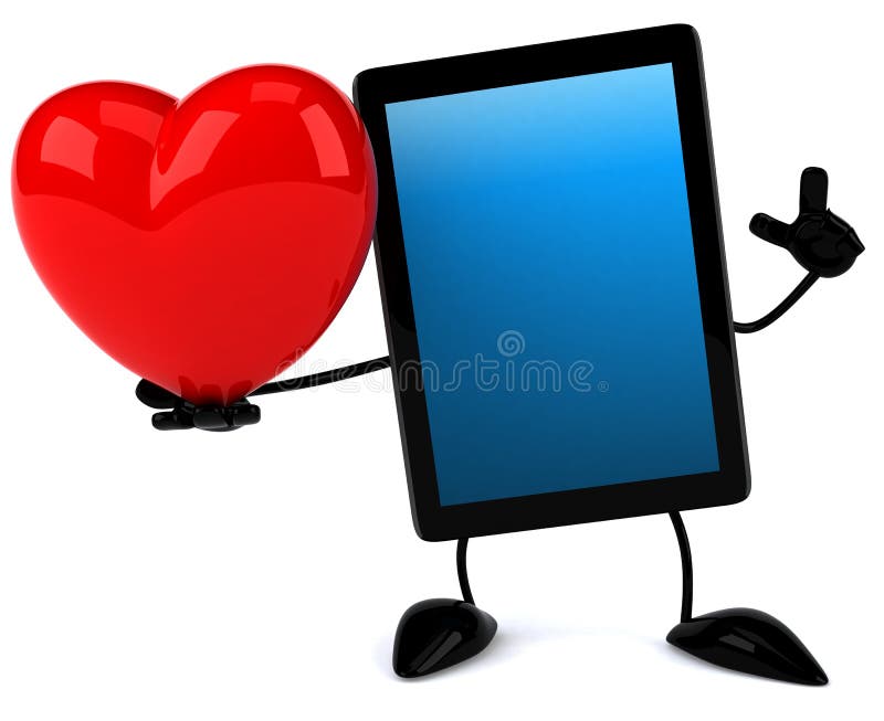 Fun tablet stock illustration. Illustration of personal - 45832052
