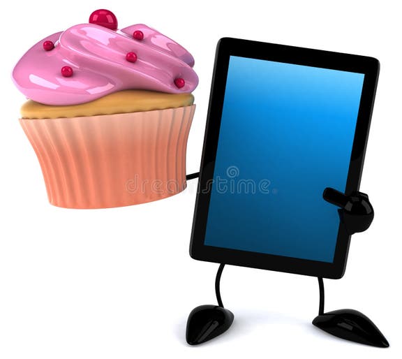Fun tablet stock illustration. Illustration of table - 46334883