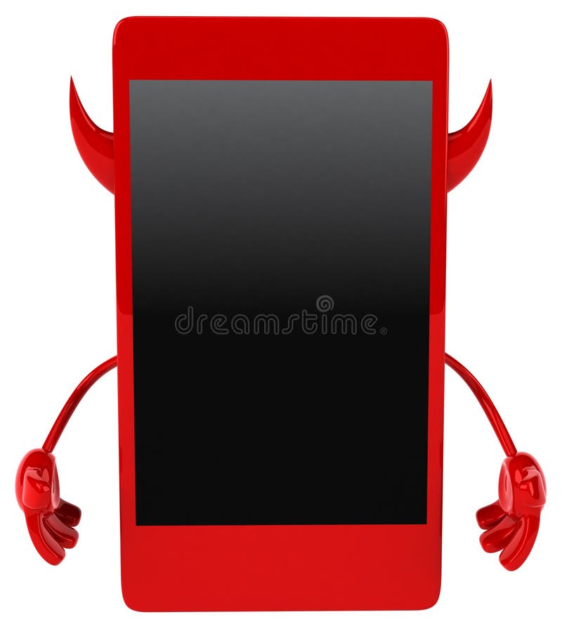 Fun tablet stock illustration. Illustration of flat, digital - 46905444