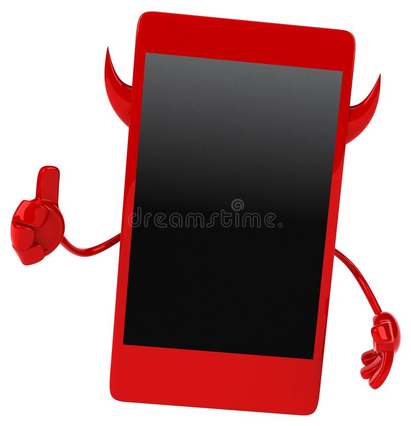 Fun tablet stock illustration. Illustration of drawing - 46905607