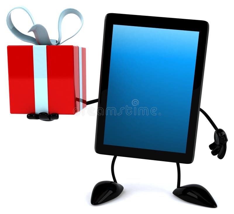 Fun tablet stock illustration. Illustration of equipment - 55513904