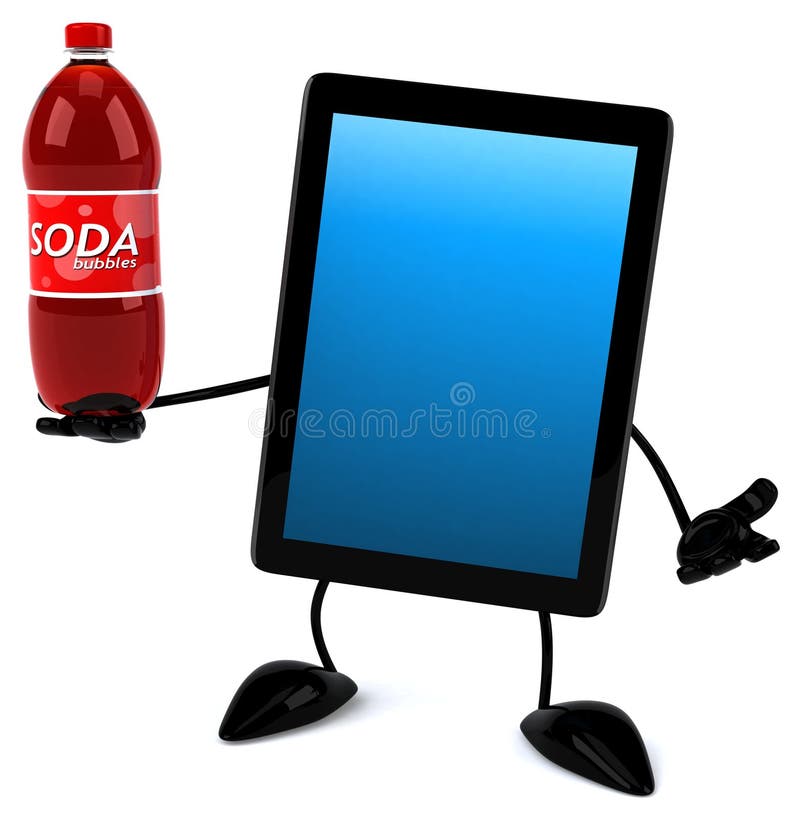 Fun tablet stock illustration. Illustration of tool, laptop - 70598841
