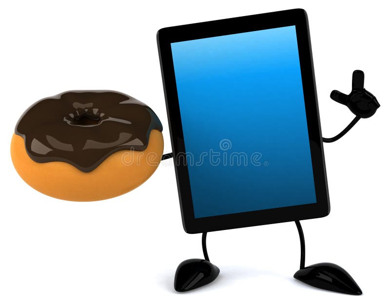 Fun tablet stock illustration. Illustration of tool, table - 70598888