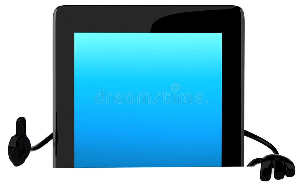 Fun tablet stock illustration. Illustration of design - 70599013