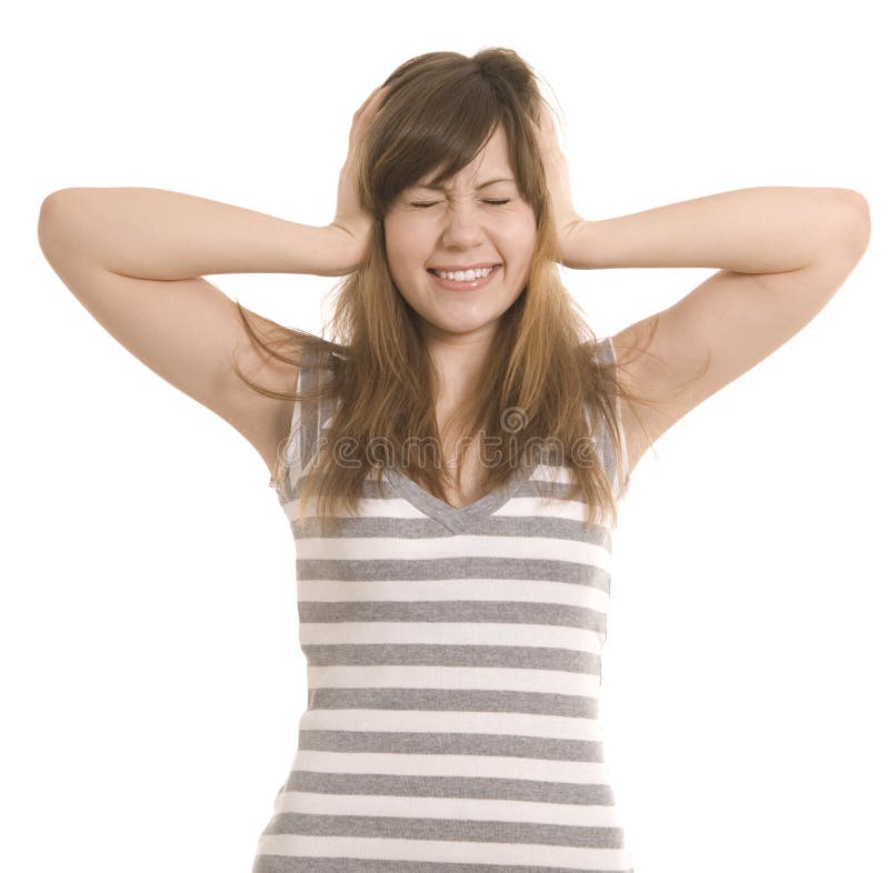 Emotional Teen Girl Happy Ecstatic Ecstasy Smiling and Looking T Stock ...