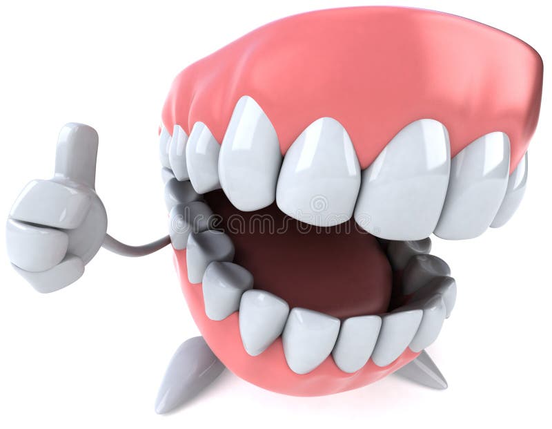 Fun teeth stock illustration. Illustration of funny, concept - 15978654