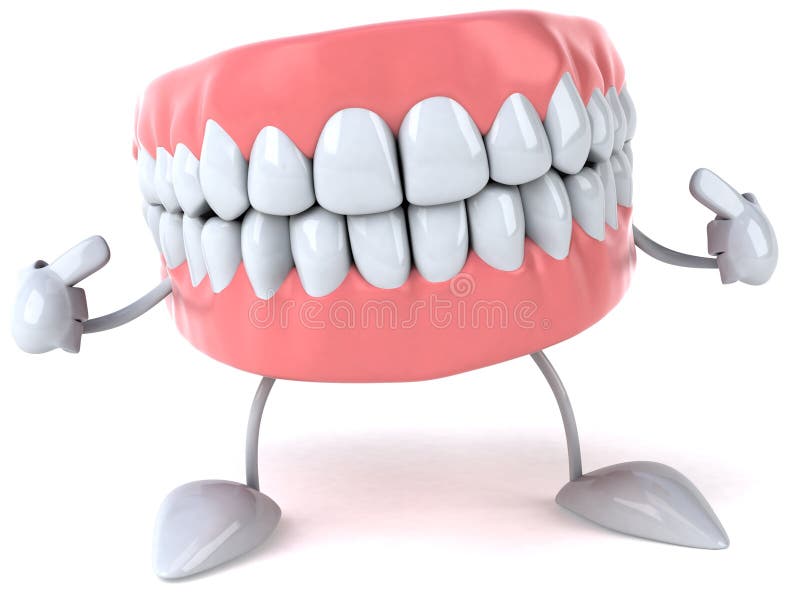 Fun teeth stock illustration. Illustration of funny, concept - 15978654